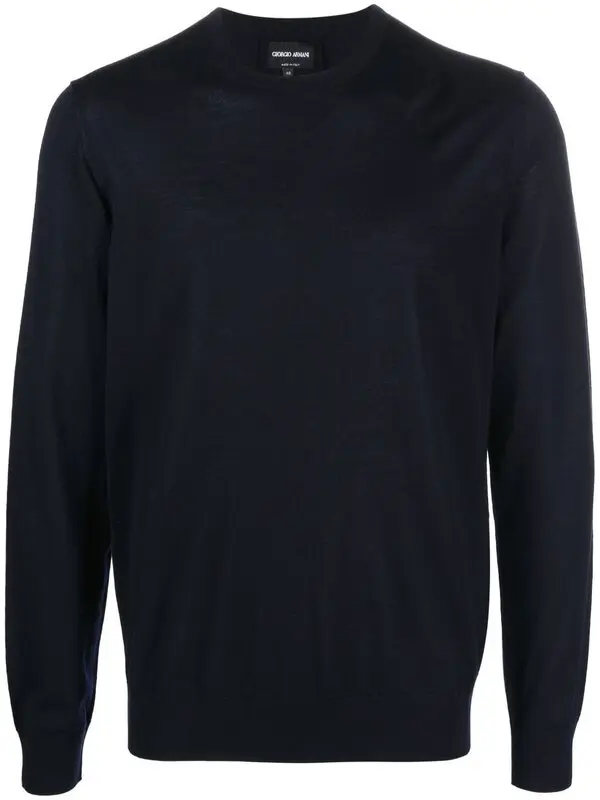 Giorgio Armani Round-neck Jumper - Blue