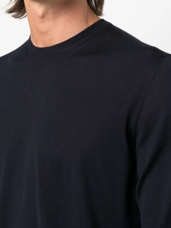 Giorgio Armani Round-neck Jumper - Blue