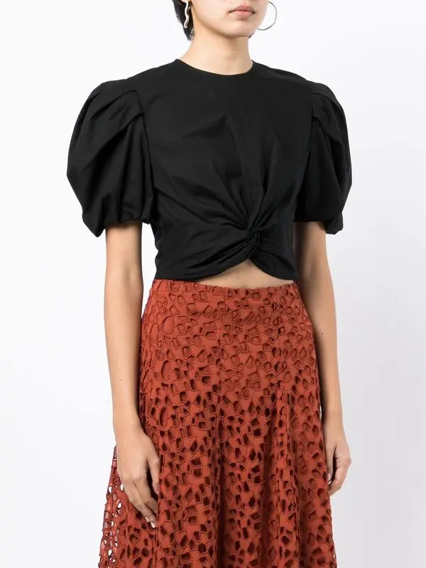 Vince Cropped Knot T-shirt