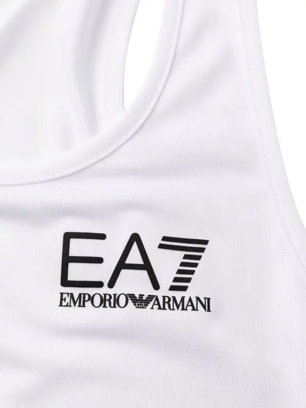 EA7 Logo Print Sports Bra