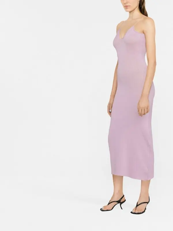 AERON Spaghetti Strap Knitted Midi Dress