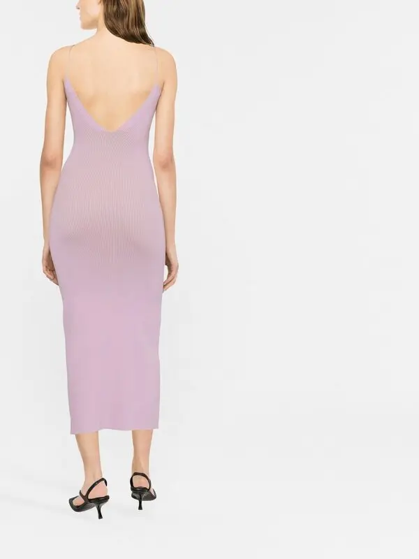 AERON Spaghetti Strap Knitted Midi Dress