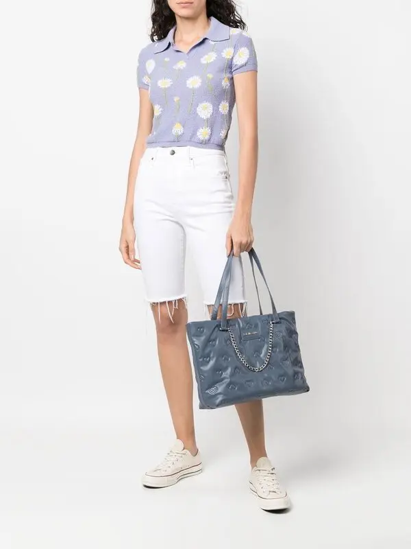 Moschino Chain-detail Logo-lettering Tote Bag