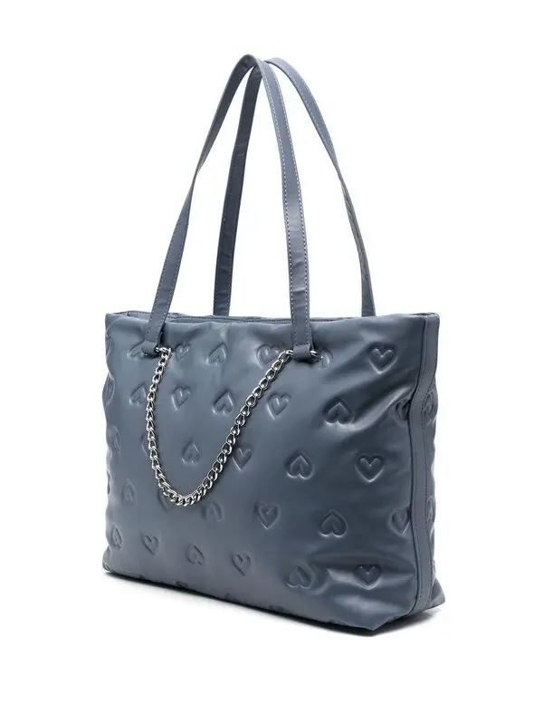 Moschino Chain-detail Logo-lettering Tote Bag
