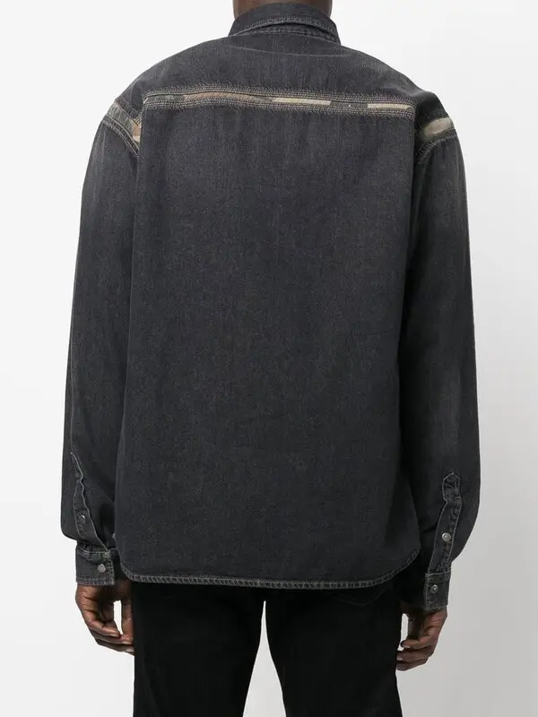 DIESEL® D-hor-fs Camouflage-print Shirt - Black