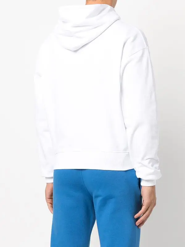 Off-White Arrows-print Cotton Hoodie - White