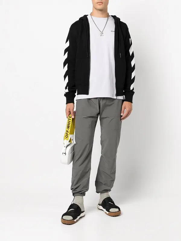 Off-White Arrows-print Cotton Zip-up Hoodie