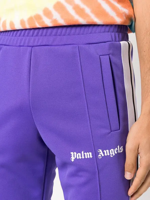 Palm Angels Logo-print Track Pants - Purple