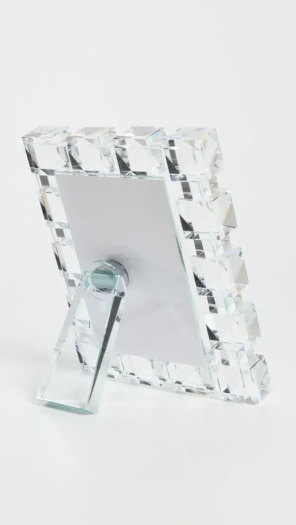 TIZO DESIGN Glass Square Pyramid Photo Frame 4x6
