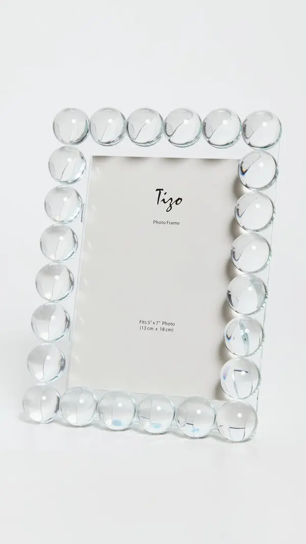 TIZO DESIGN Crystal Glass Bubble Frame 5x7