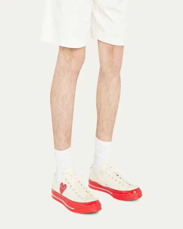 Comme Des Garçons X Converse Play Chuck 70 Low-top Sneakers