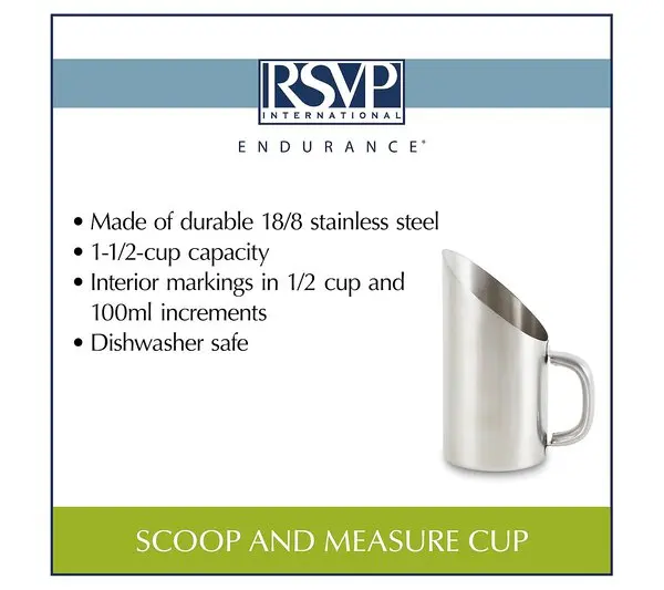 RSVP 1.5-cup Scoop And Measure Cup