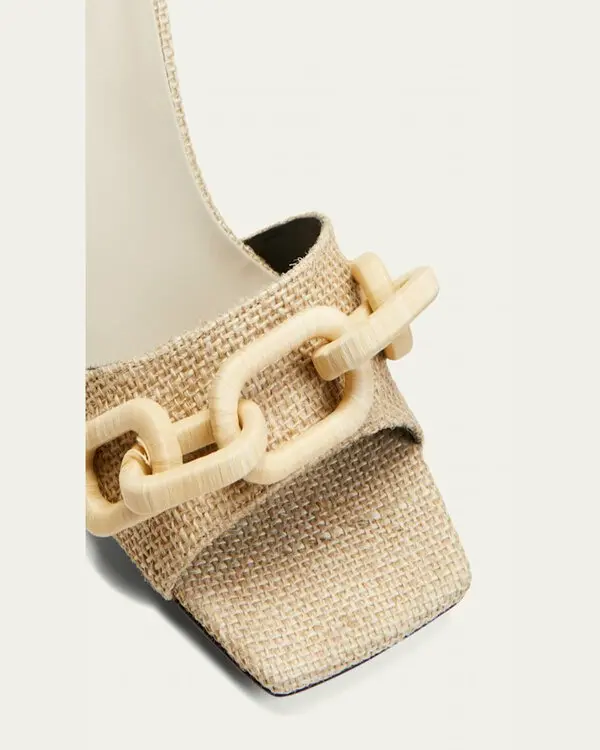 SERENA UZIYEL Catena Chain Mule Sandals
