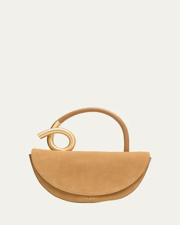 Cult Gaia Azariah Coil Top-handle Bag - Camel
