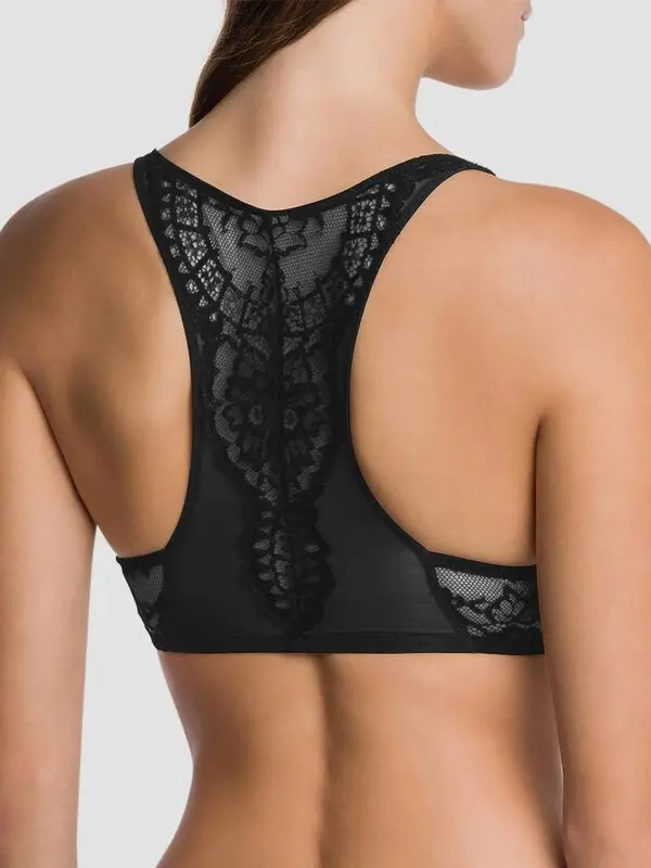 Wolford Belle Fleur Push-up Demi Bra - Black