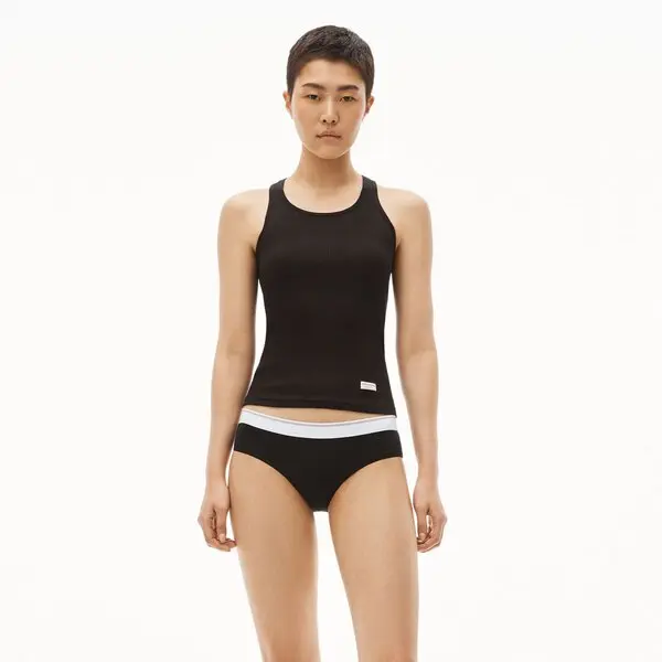 Alexander Wang Racerback Tank In Ribbed Cotton Jersey