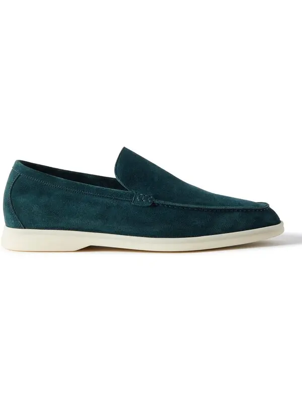 Loro Piana Summer Walk Suede Loafers