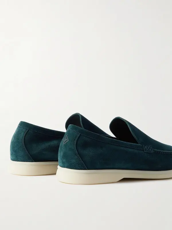 Loro Piana Summer Walk Suede Loafers
