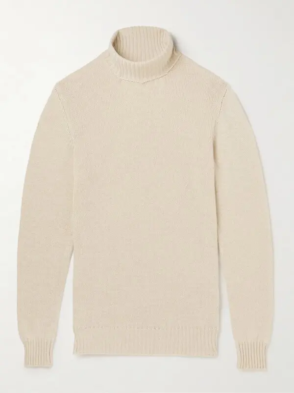 Loro Piana Baby Cashmere Rollneck Sweater - Neutrals
