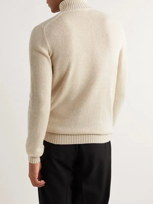 Loro Piana Baby Cashmere Rollneck Sweater - Neutrals