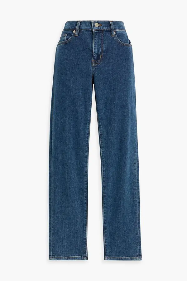 FRAME Le Garcon Slim Boyfriend Jeans - Dark Denim