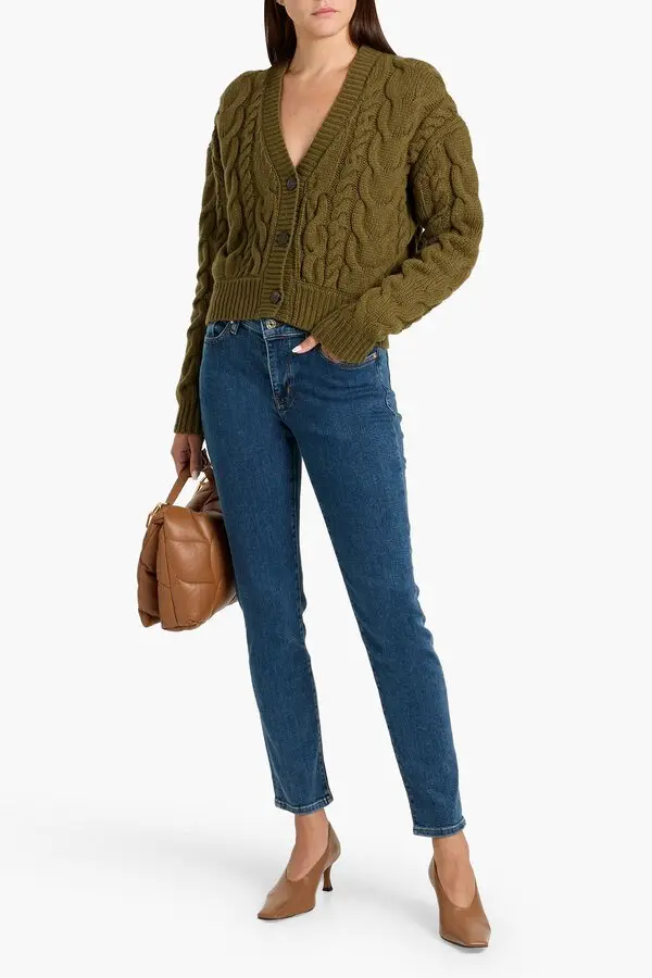 FRAME Le Garcon Slim Boyfriend Jeans - Dark Denim