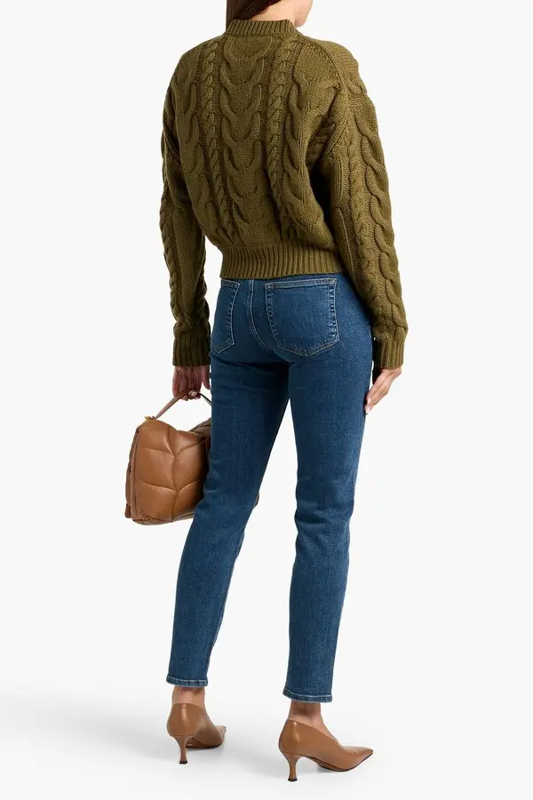 FRAME Le Garcon Slim Boyfriend Jeans - Dark Denim