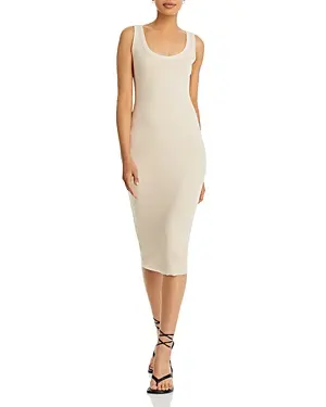 Cotton Citizen Verona Midi Tank Dress - Oatmeal | Editorialist