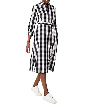 HOBBS LONDON Ilona Gingham Midi Dress