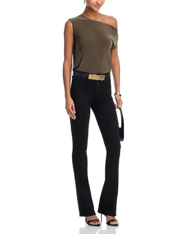 L'Agence Selma High-rise Bootcut Jeans - Noir
