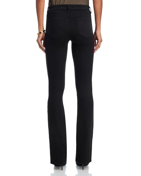L'Agence Selma High-rise Bootcut Jeans - Noir