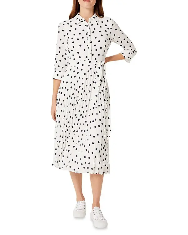 HOBBS LONDON Leona Spot Print Midi Dress
