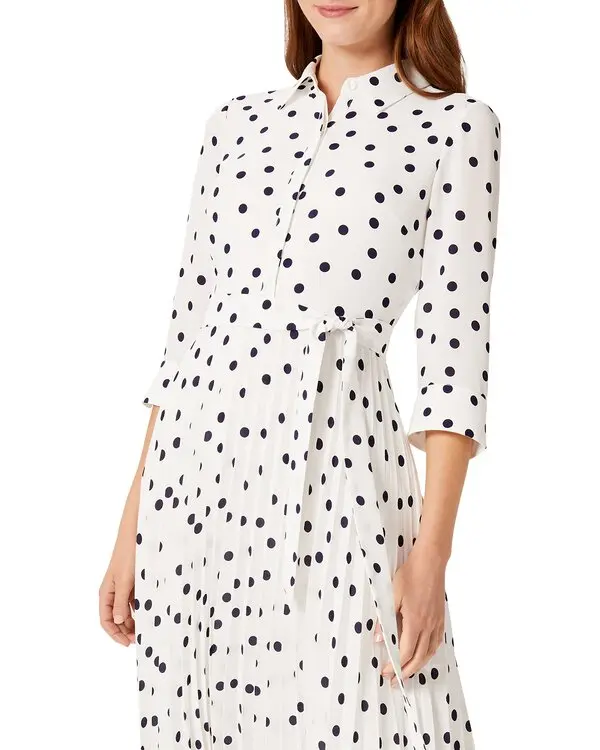 HOBBS LONDON Leona Spot Print Midi Dress