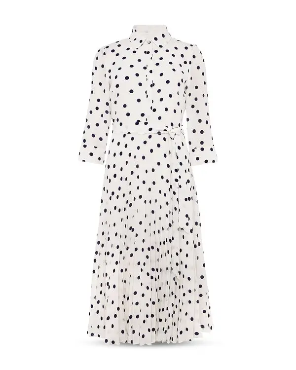 HOBBS LONDON Leona Spot Print Midi Dress
