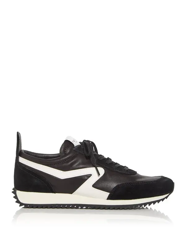 Rag & Bone Retro Runner Lace Up Sneakers - Black