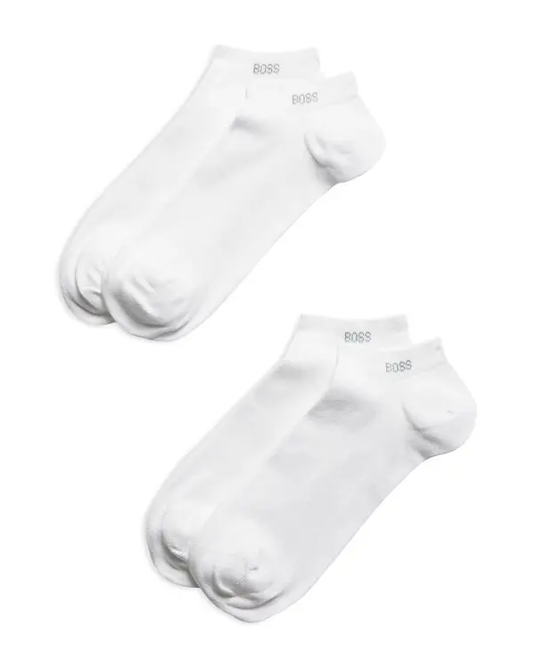 BOSS Logo Ankle Socks Pack - White