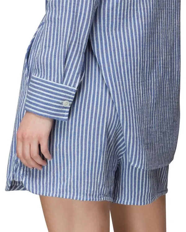 Whistles Olivia Striped Cotton Shorts