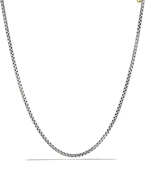 David Yurman Medium Box Chain With Gold