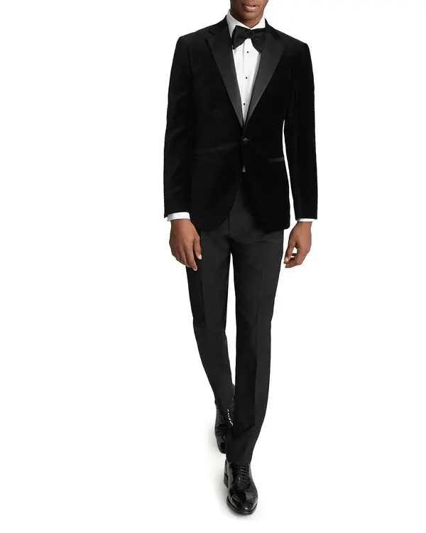 REISS Ace Velvet Tuxedo Jacket