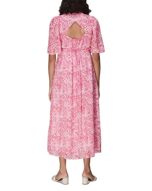 Whistles Abstract Batik Midi Dress