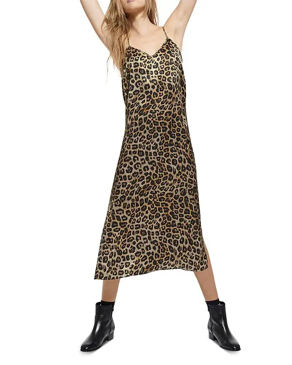 The Kooples Silk Print Slip Dress