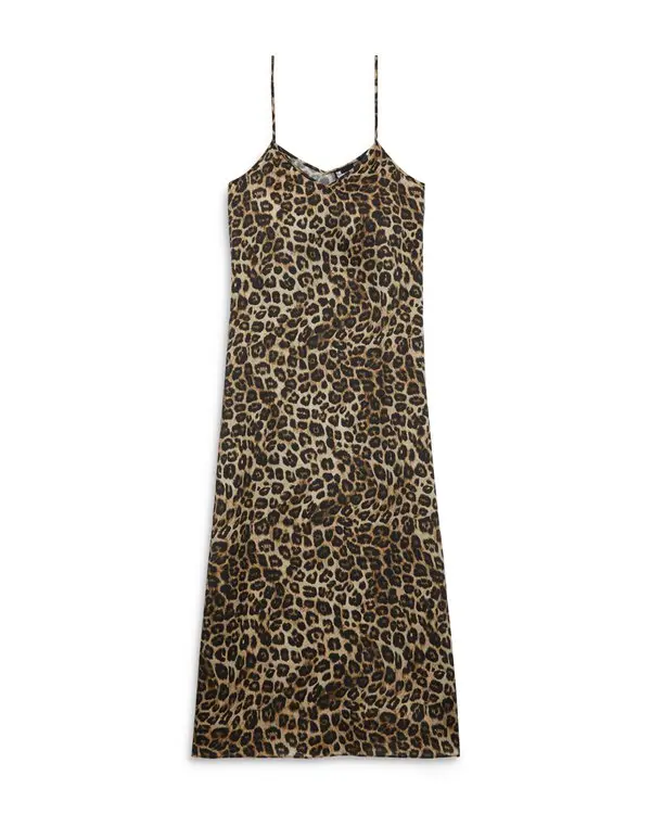 The Kooples Silk Print Slip Dress