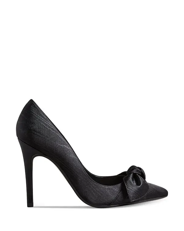 Ted Baker London Hyana-moire Satin Bow 100mm Court Pumps - Black