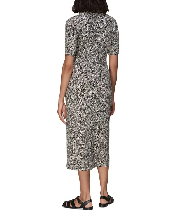 Whistles Leopard Print Shirt Dress
