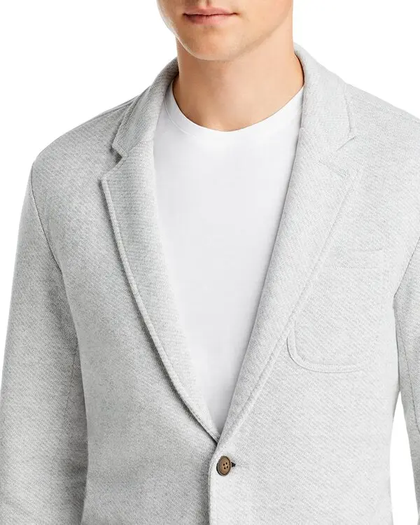 Faherty Brand Inlet Slim Fit Knit Blazer - Heather Gray