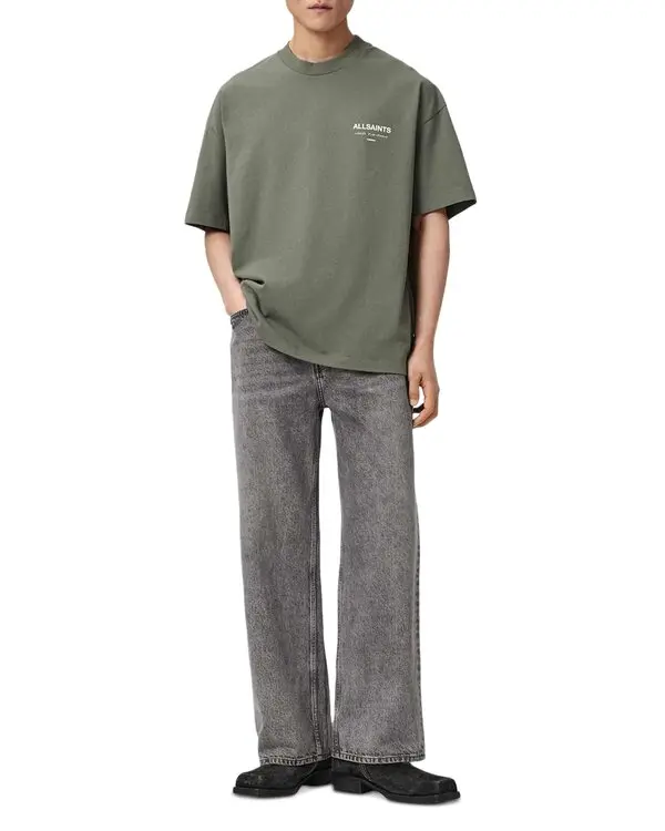 ALLSAINTS Underground Organic Cotton Logo Graphic Tee - Maple Green