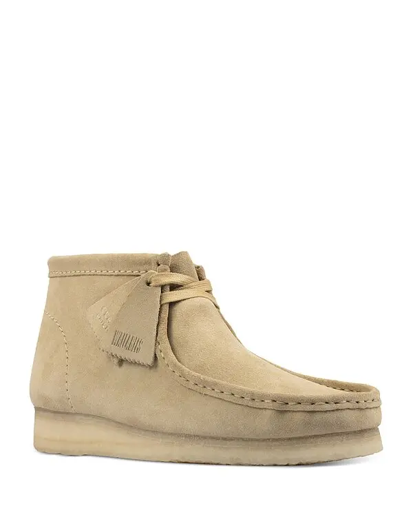 Clarks Wallabee Suede Chukka Boots - Maple Suede