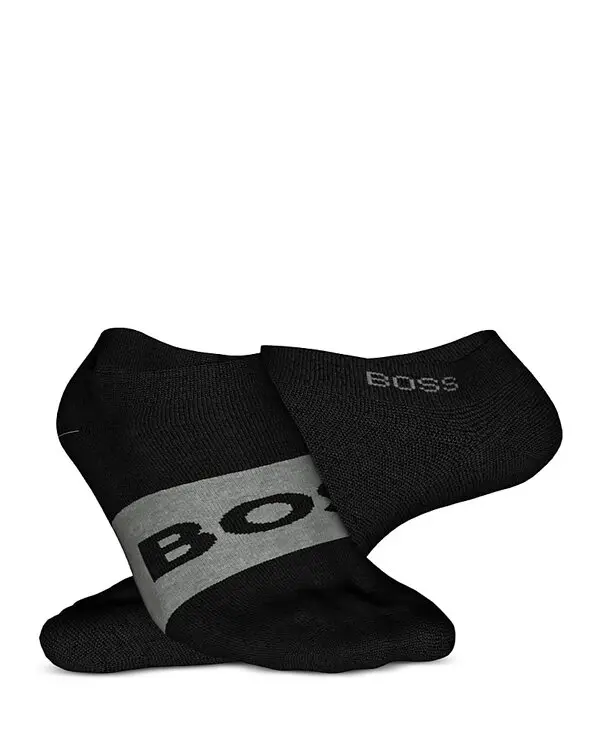 BOSS Logo Ankle Socks Pack Of 2 - Black
