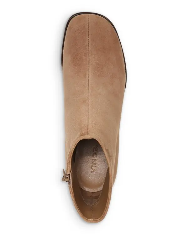 Vince Maggie Zip Up Block Heel Booties