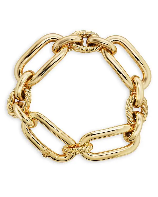 David Yurman 18k Yellow Lexington Chain Bracelet - Gold
